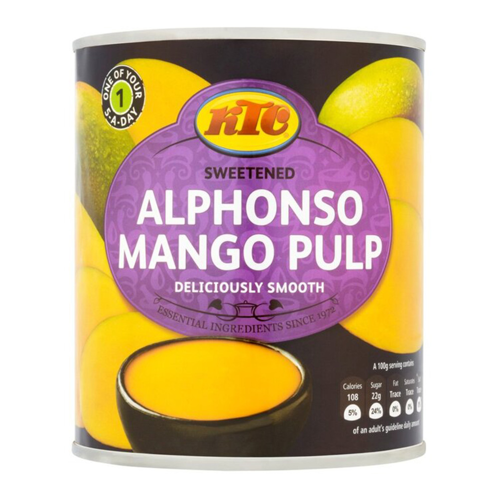 KTC Alphonso Mango Pulp 850g - RPS Food Logistics KTC Alphonso Mango Pulp 850g - RPS Food Logistics